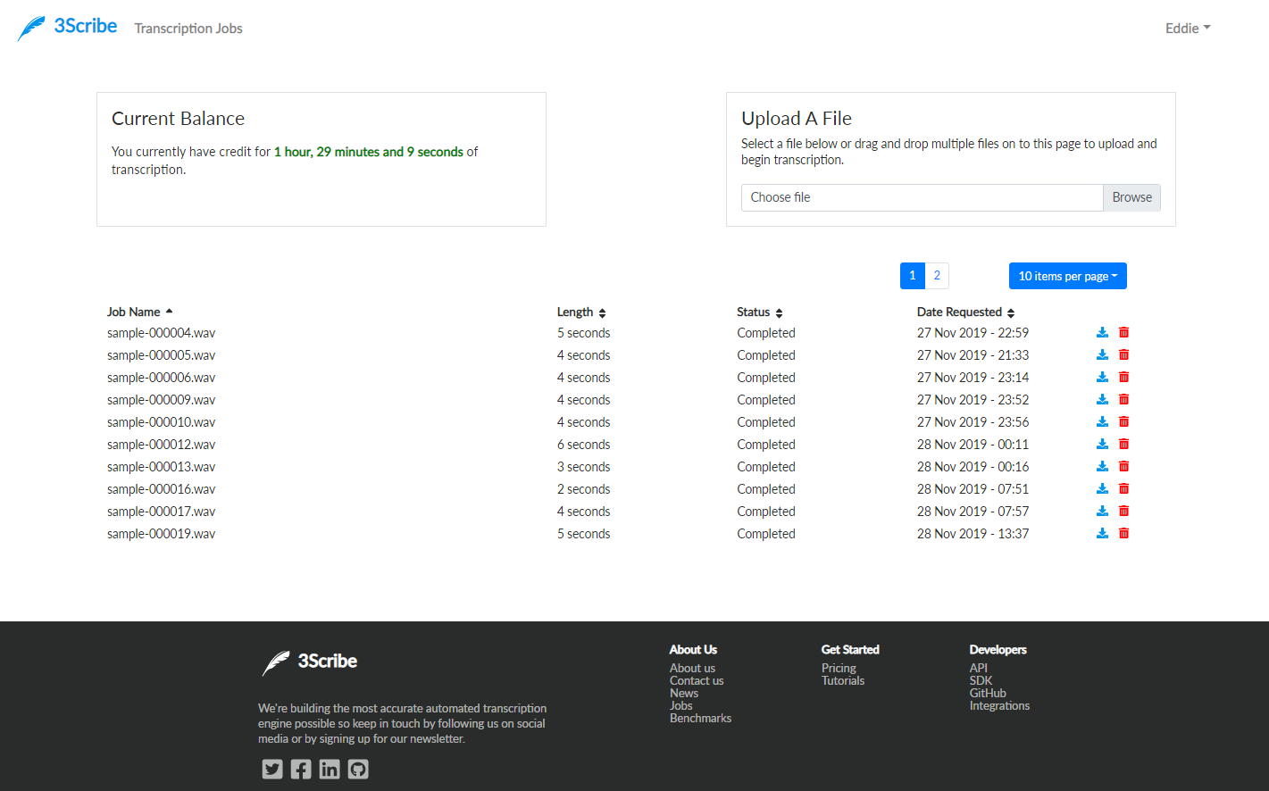 3Scribe - The worlds most accurate automated transcription service. Also available as a speech ...